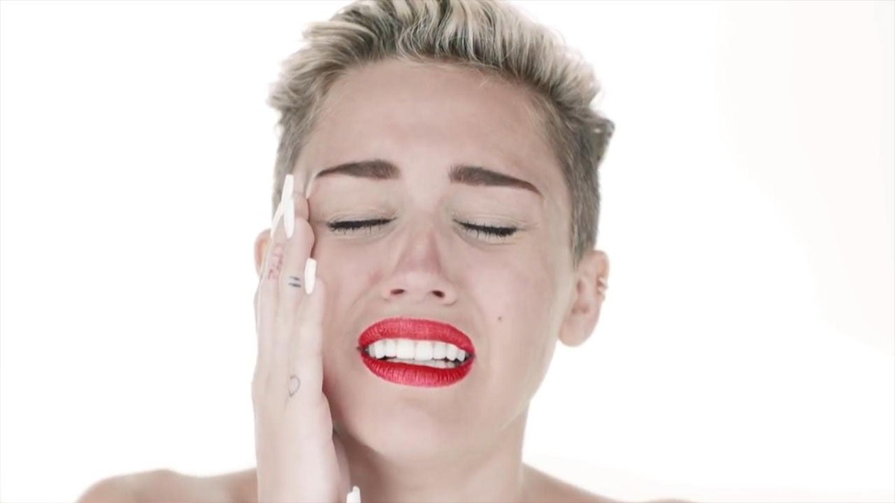 Miley Cyrus Tongue Out Wink