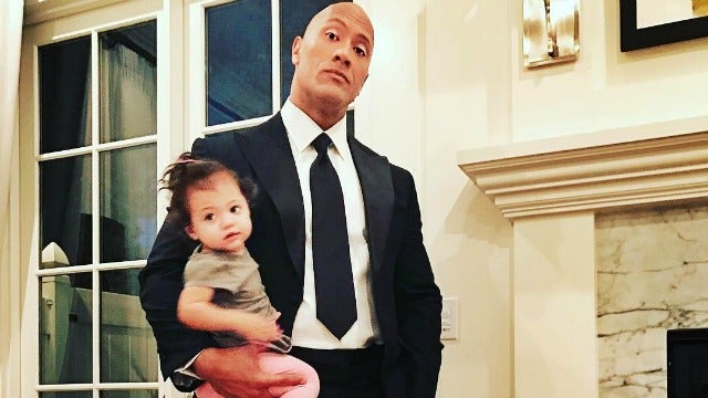 dwayne johnson small daughter