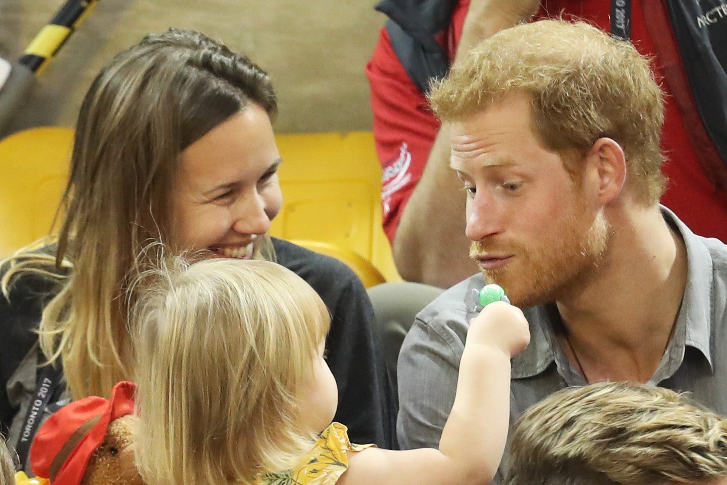 Prince Harry Makes the Cutest Faces at Adorable Toddler Who Steals His ...