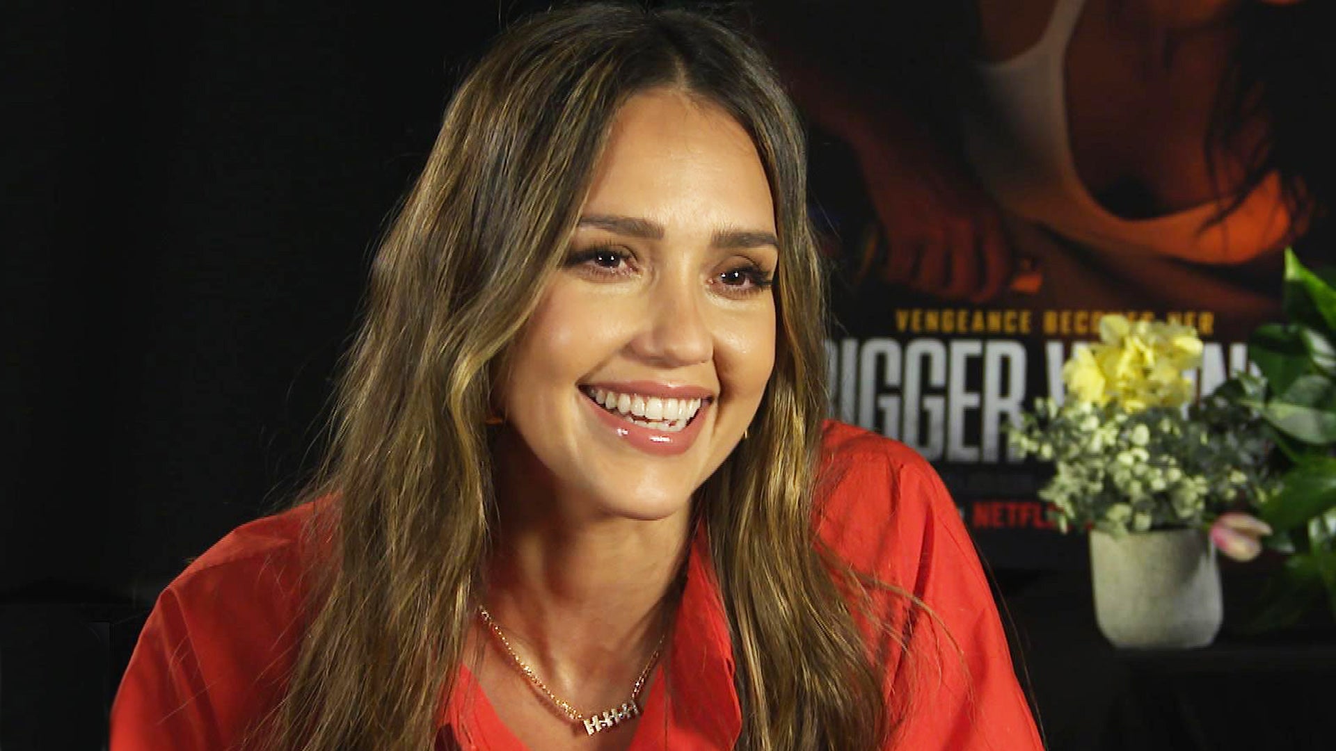 Jessica Alba Ombre Hair 2024 Jessica Alba In Pinstripe Silvia