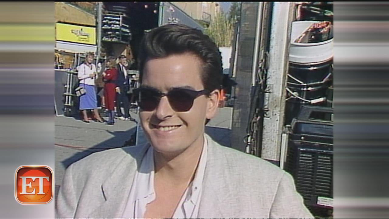 See a Young Charlie Sheen Slam His First Ever Movie | Entertainment Tonight