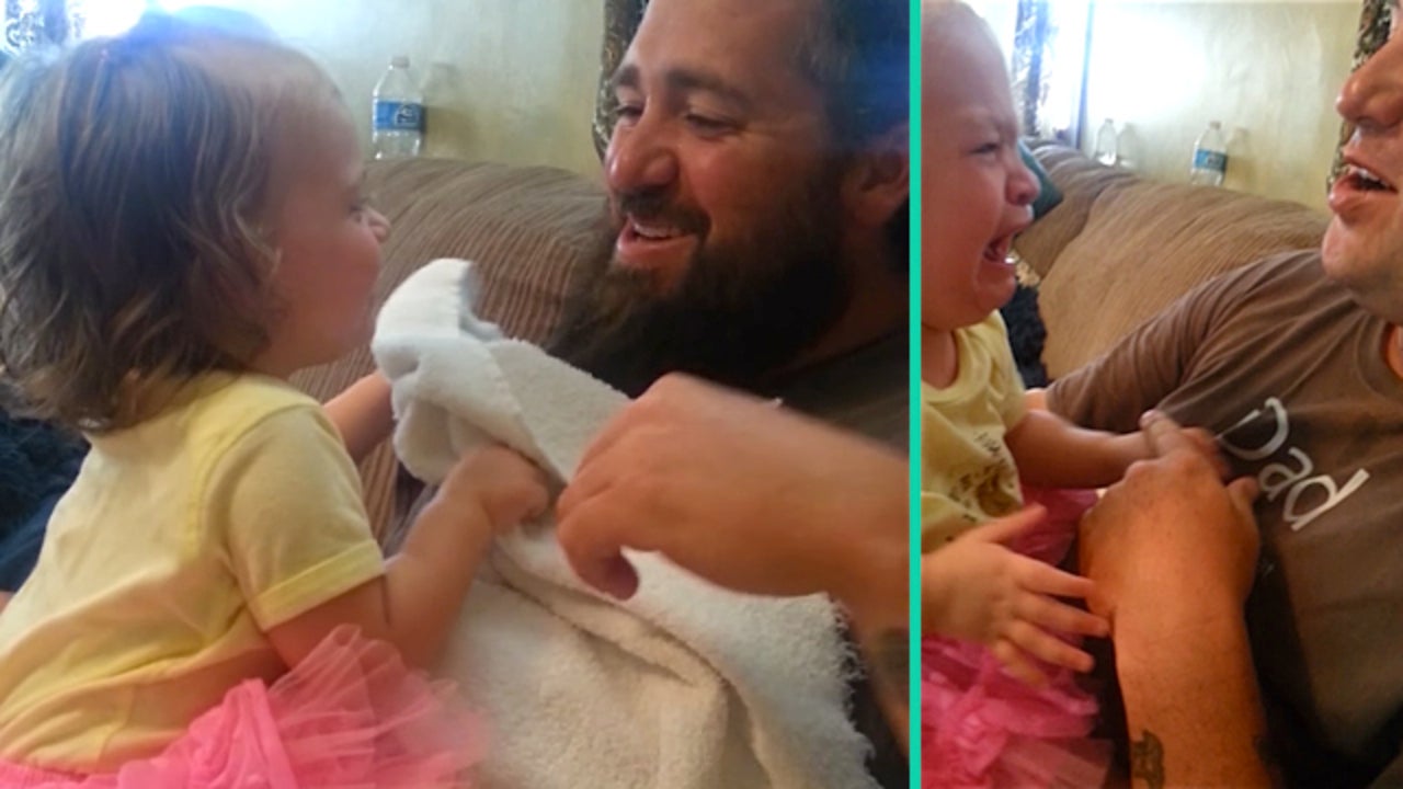 Watch This Baby's Hilarious Reaction to Seeing Her Dad Without a Beard ...