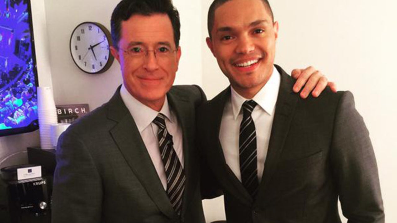 New 'Daily Show' Host Trevor Noah Tells Stephen Colbert About Jon ...