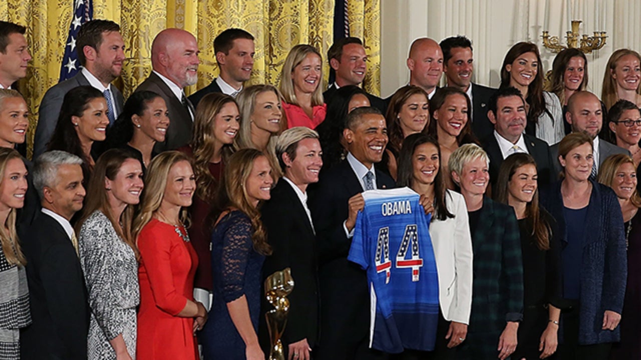 Barack Obama Calls U.S. Women's Soccer Team 'Badasses' During White ...