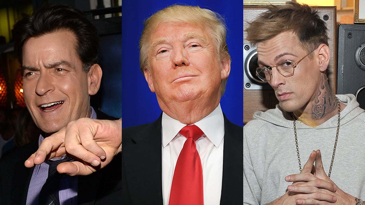 Aaron Carter Endorses Donald Trump as Charlie Sheen Slams the ...