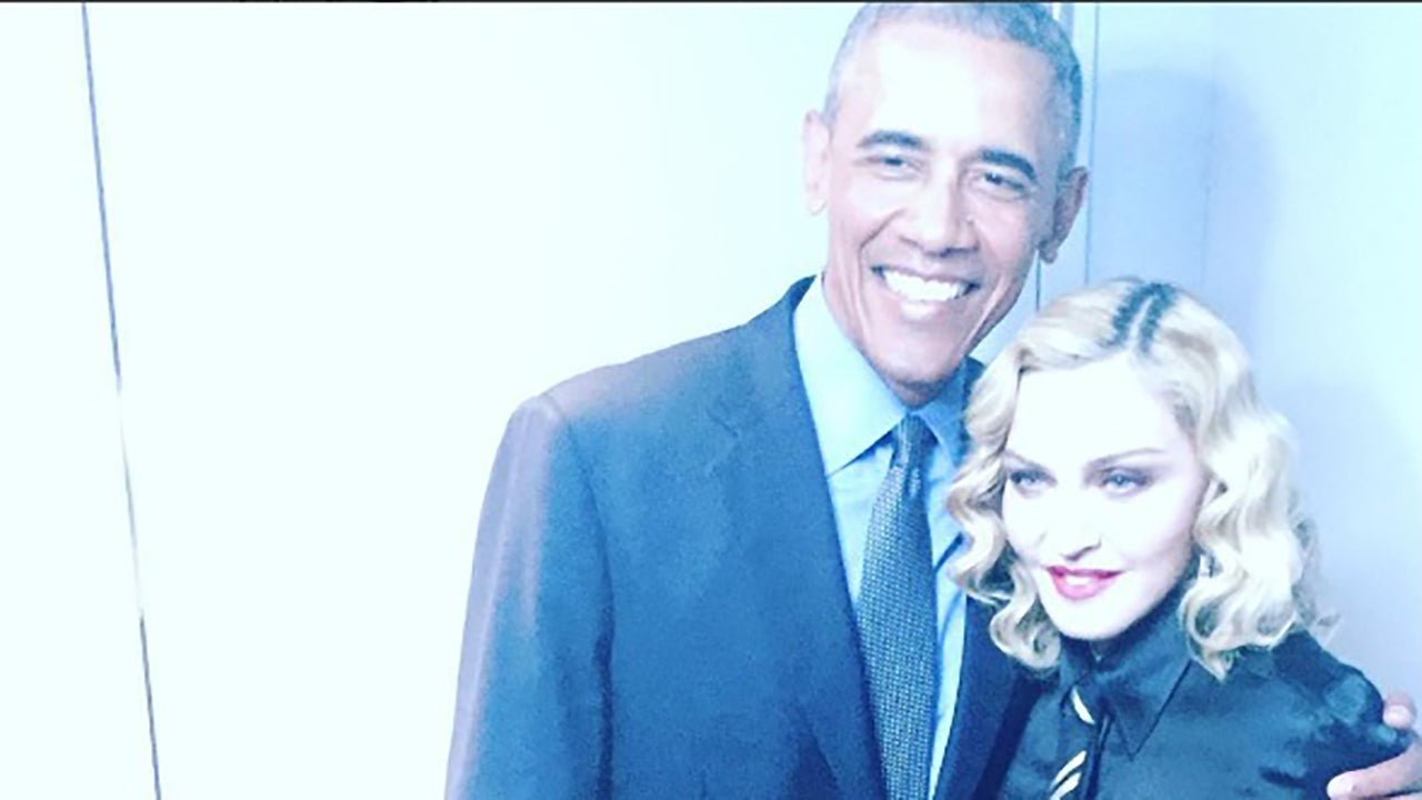 Madonna Becomes 'Speechless' Meeting President Obama: See the Pics ...