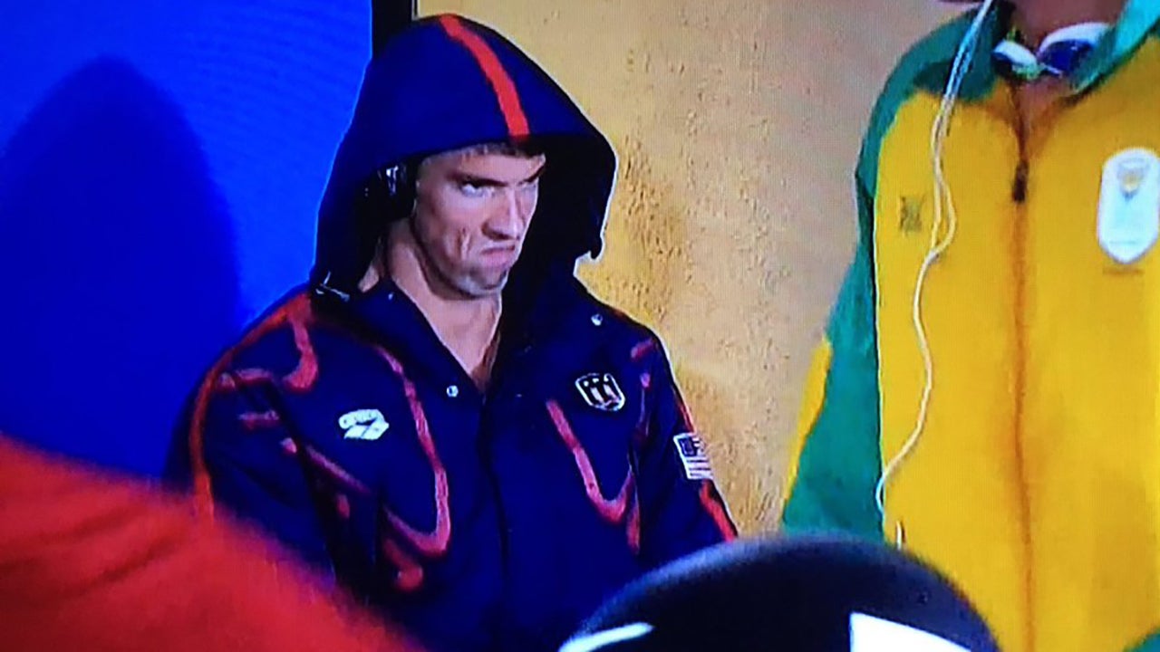 Michael Phelps' Angry Game Face at the Olympics Goes Viral -- See the ...