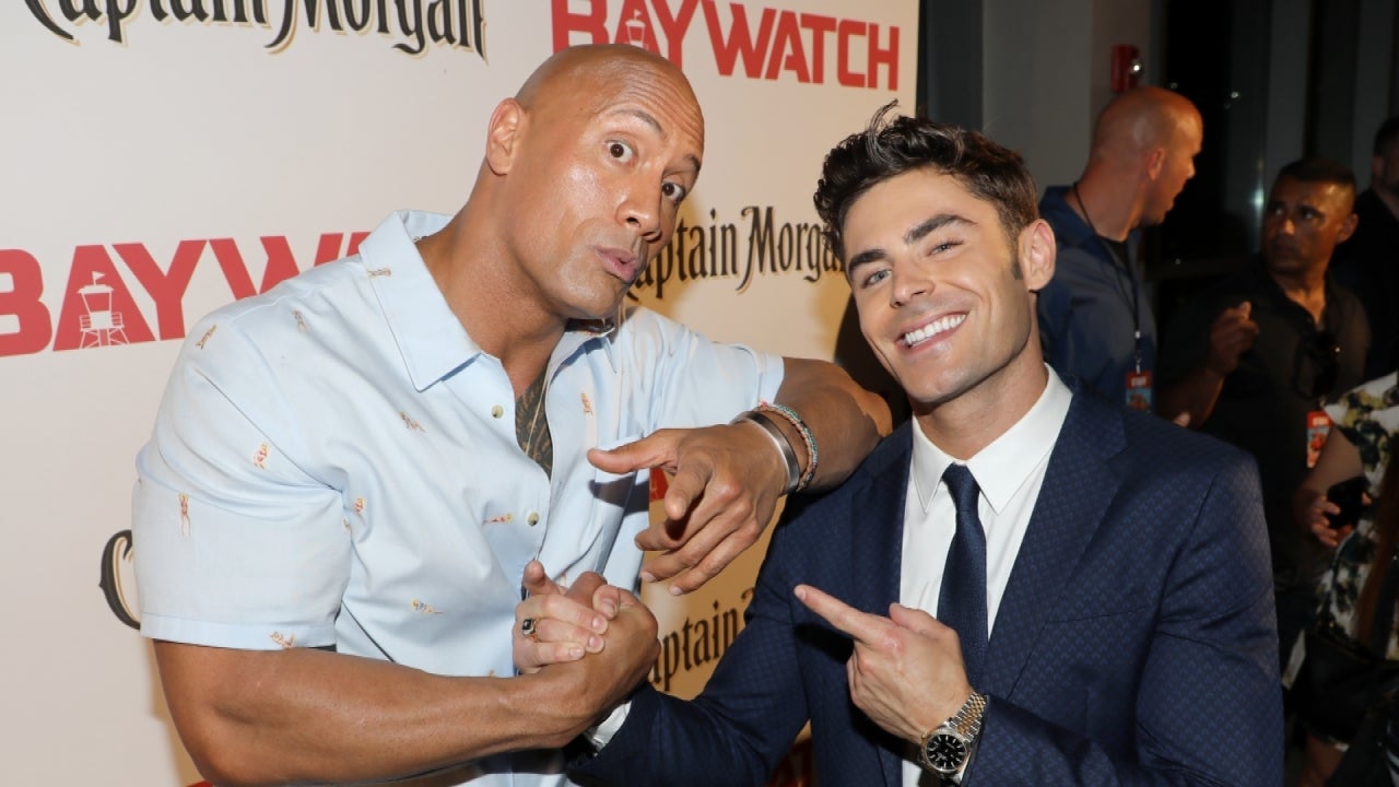 Zac Efron Says His 'Baywatch' Kiss With Dwayne Johnson Tasted ...