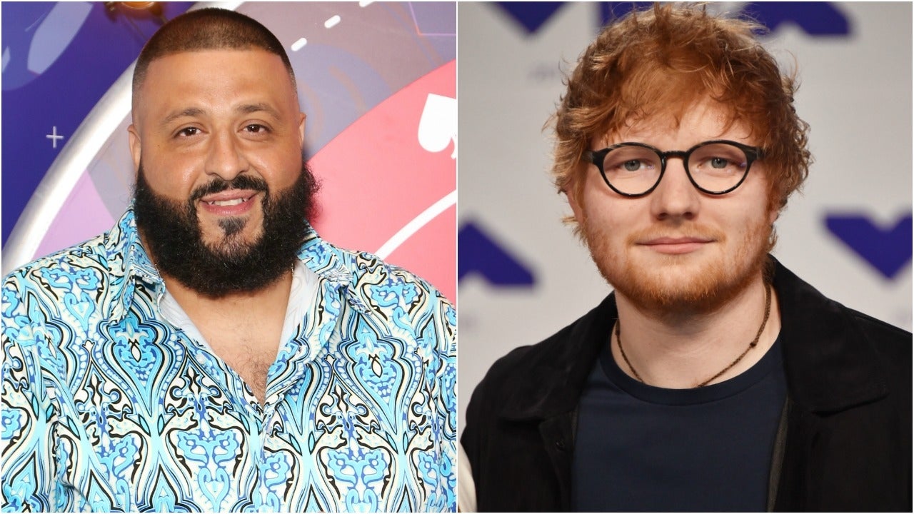 DJ Khaled and Ed Sheeran Respond to Vegas Shooting at 'TRL' Premiere ...