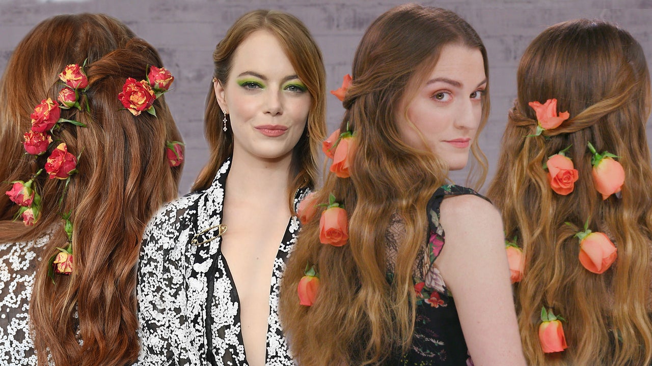 Emma Stone's Rose Hair Tutorial | Entertainment Tonight