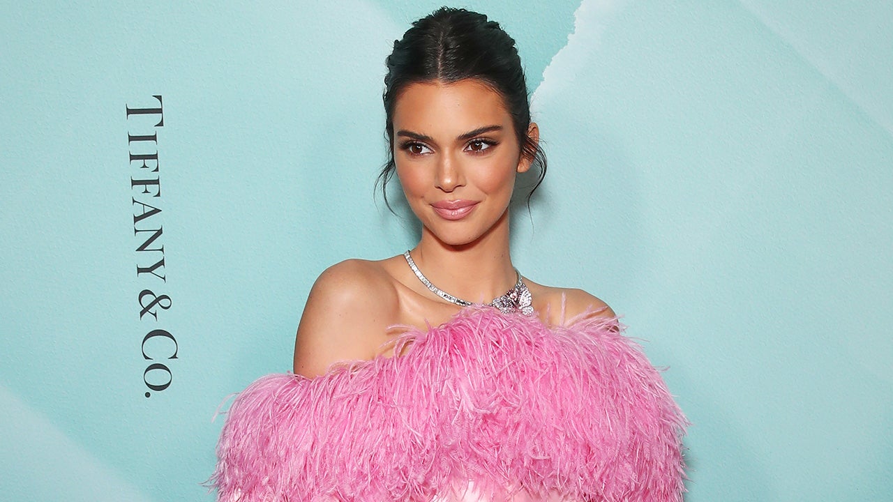 Kendall Jenner Wows in Pink Feather & Ruffle Dress in Australia -- See ...