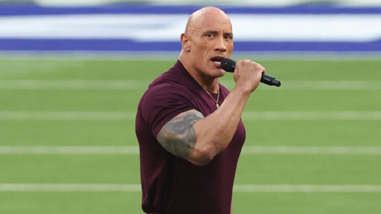 Dwayne Johnson Hypes Up the Crowd as He Introduces the Teams at Super ...