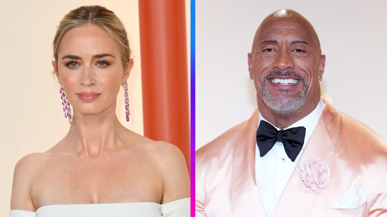 Watch Emily Blunt Crash Dwayne Johnson's Interview at the Oscars ...