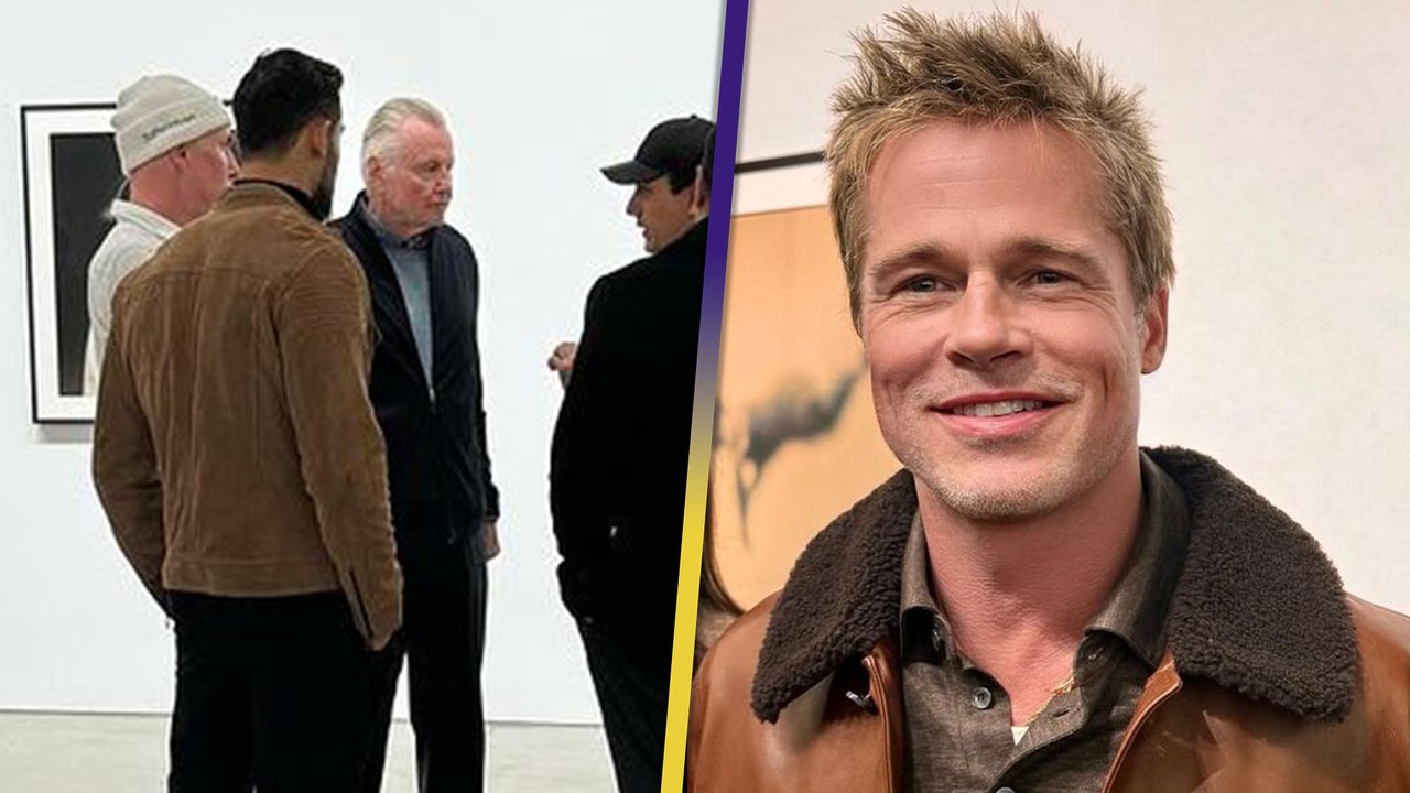 Brad Pitt Runs Into Ex Angelina Jolie's Father Jon Voight and Her ...