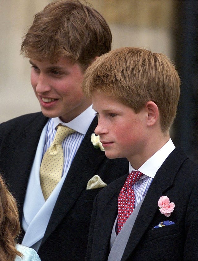 Prince William and Prince Harry in Their Teens: A Look Back ...
