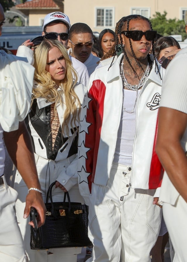 Tyga Versace Chain Back