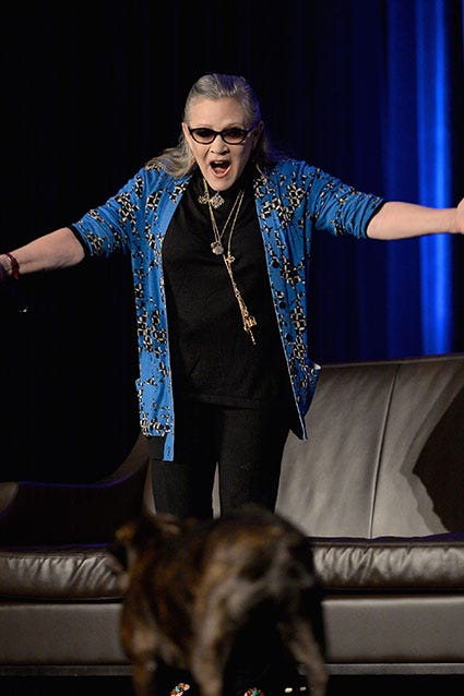 Carrie Fisher and Her Beloved Dog Gary's Sweetest Moments ...