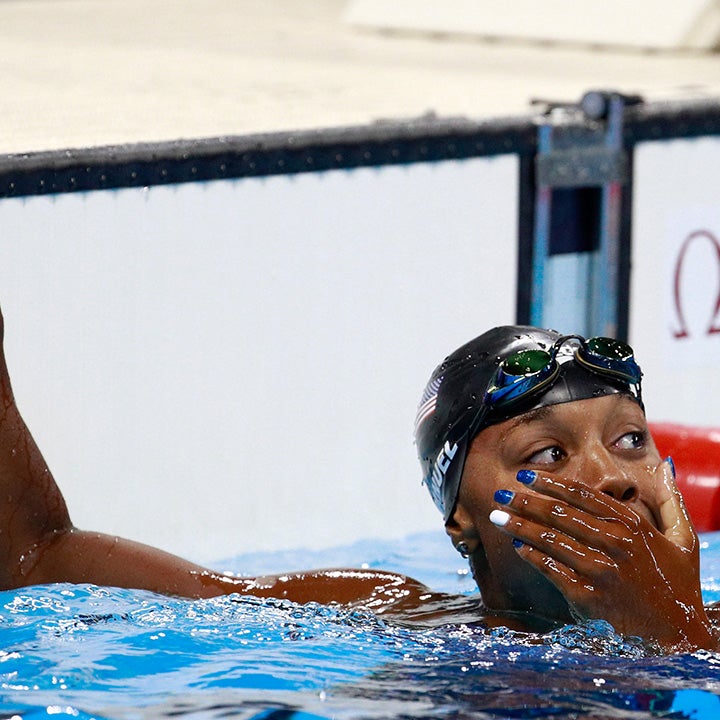 Olympic Swimmer Simone Manuel Engaged to Boyfriend Denzel Franklin ...