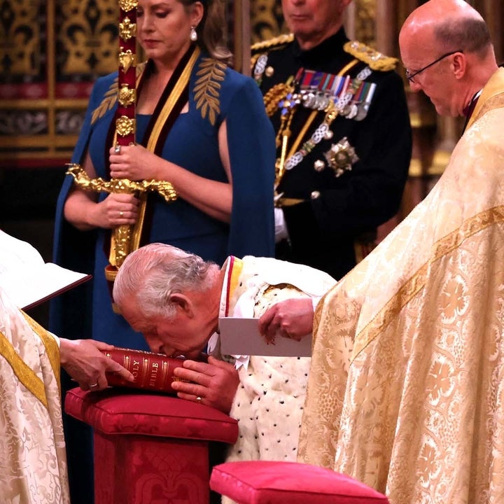 Prince William Kisses King Charles III on Cheek as He Swears Loyalty to ...