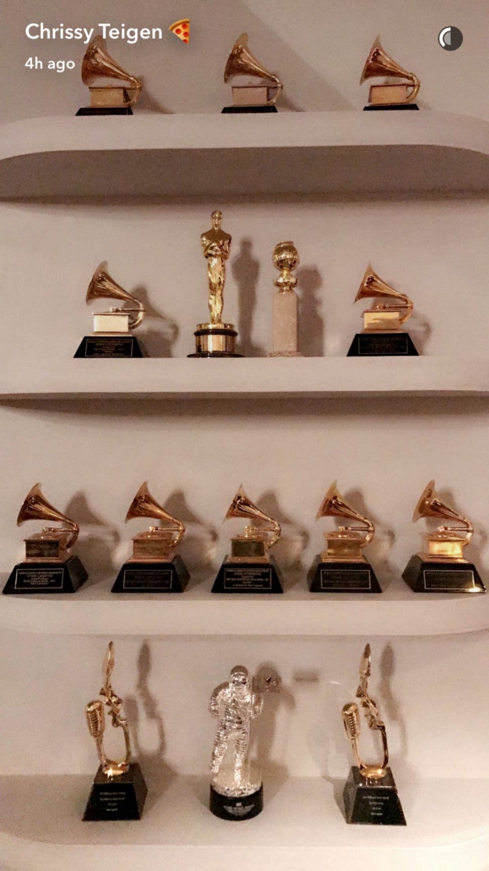 Chrissy Teigen Shows off Husband John Legend's Impressive GRAMMY ...