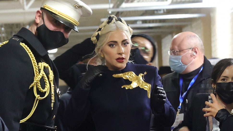 Lady Gaga Gives Emotional National Anthem Performance at Joe Biden's ...