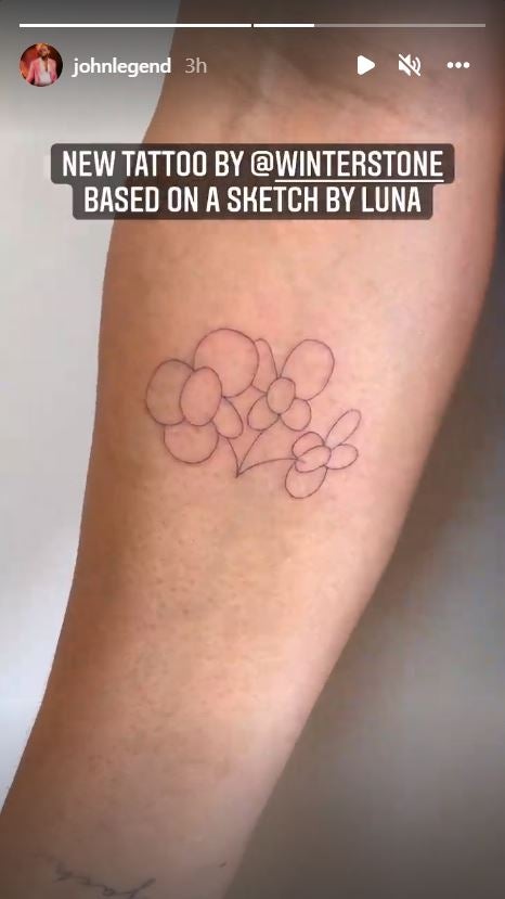 John Legend Gets Tattoo Drawn by Daughter Luna After Getting Called Out ...