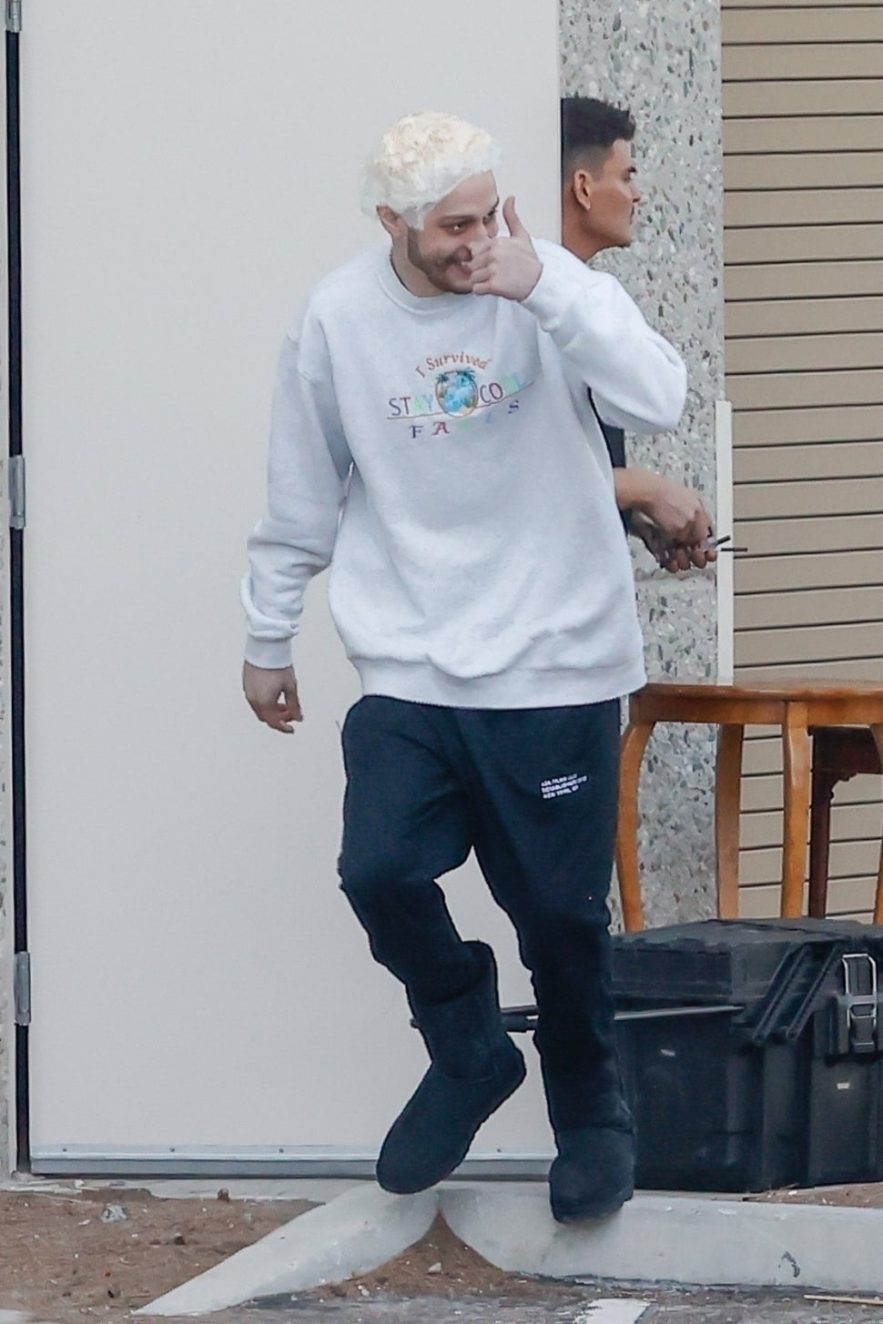 Pete Davidson and Kim Kardashian Are Matching Blondes and Kissing in ...