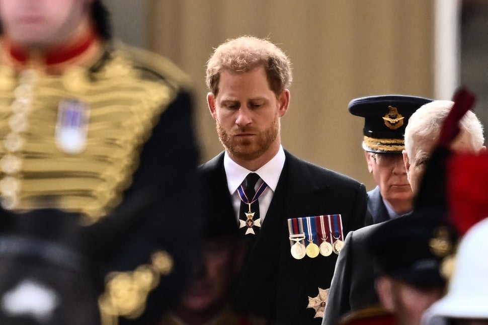 Prince Harry, Prince William Walk Behind Queen Elizabeth II's Coffin as ...