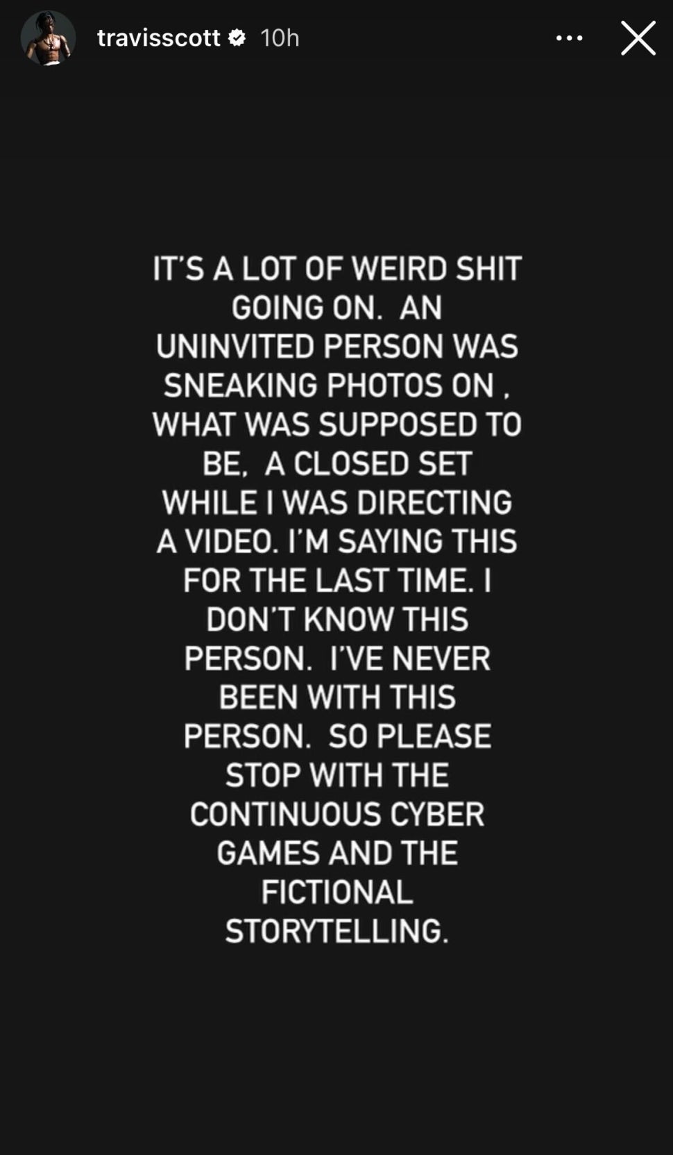 Travis Scott Speaks Out Against 'Weird' Claims Her Cheated on Kylie ...