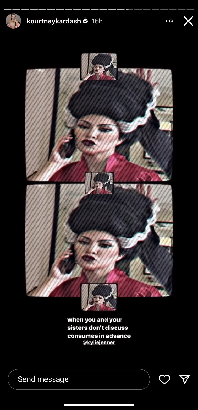 Kourtney Kardashian Rocks Bride of Frankenstein Costume Days After ...