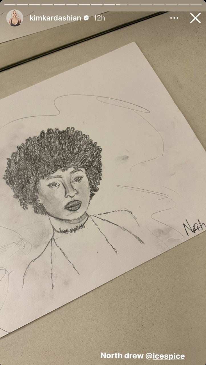 North West Draws Impressive Portraits of Grandma Kris Jenner, Brother ...