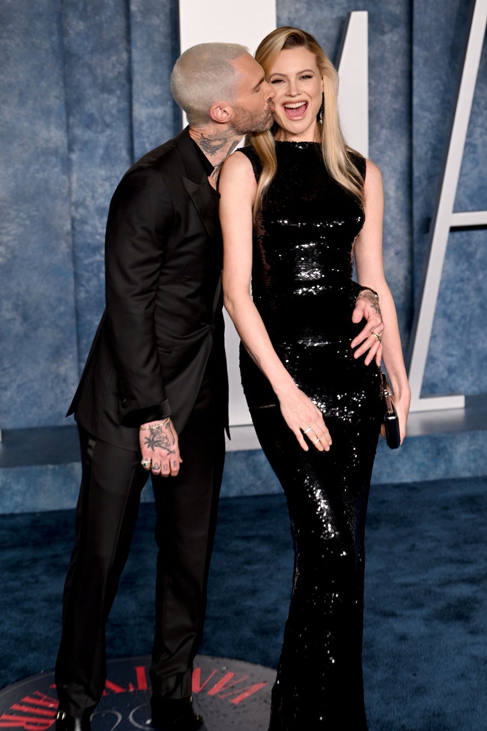 Adam Levine and Behati Prinsloo Make First Red Carpet Appearance Since ...