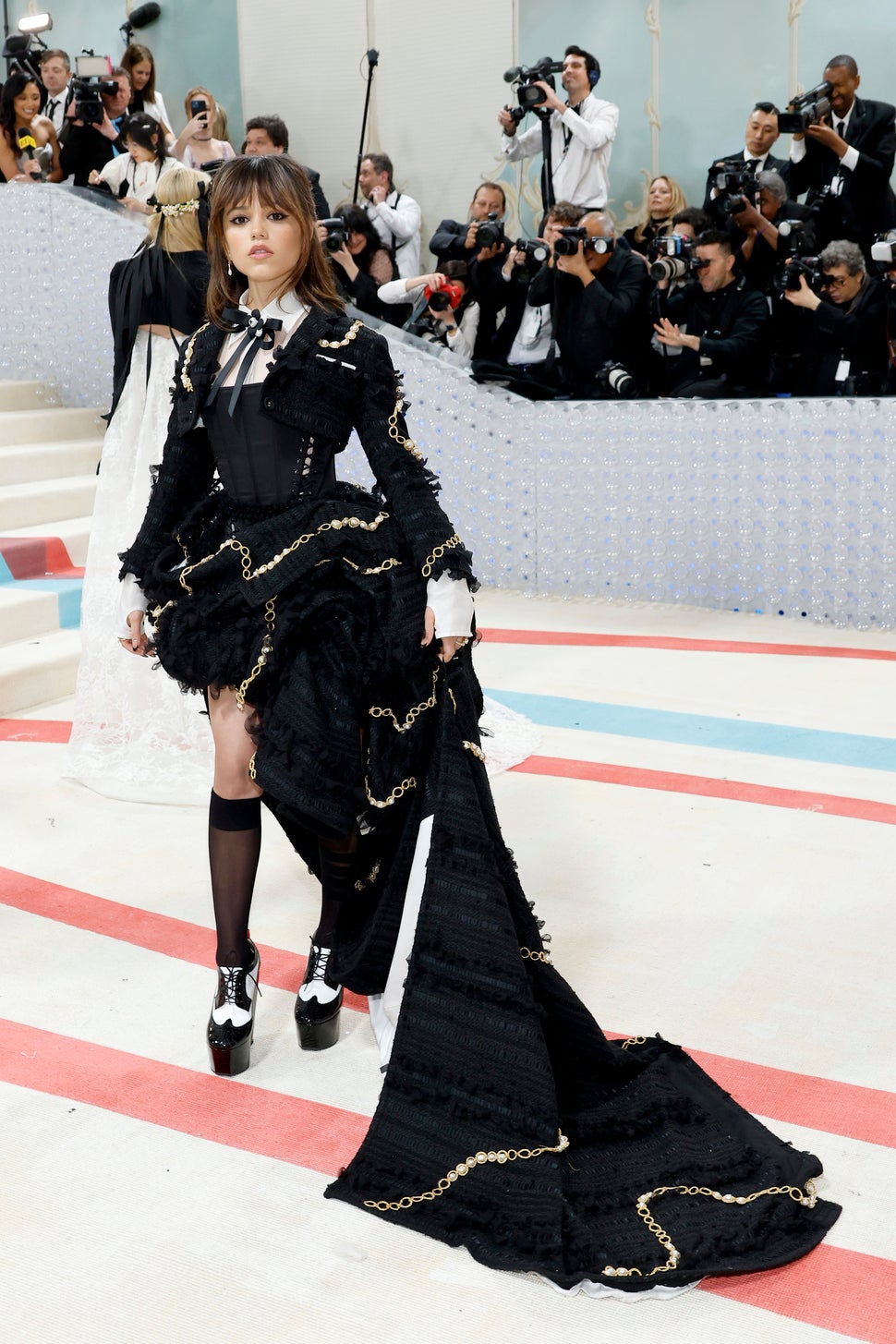 Jenna Ortega Rocks an Edgy 'Wednesday' Look at the Met Gala ...