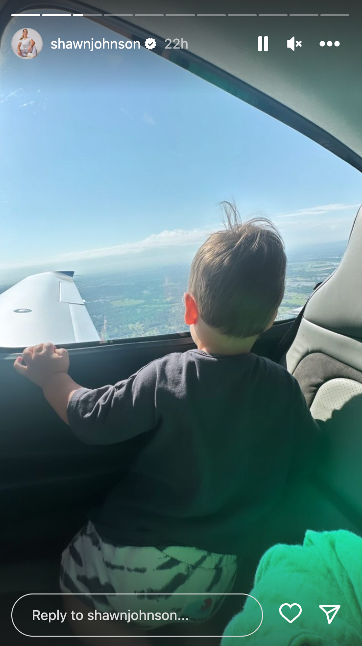 Shawn Johnson Shares Look Inside Family Flight Co-Piloted by Her ...