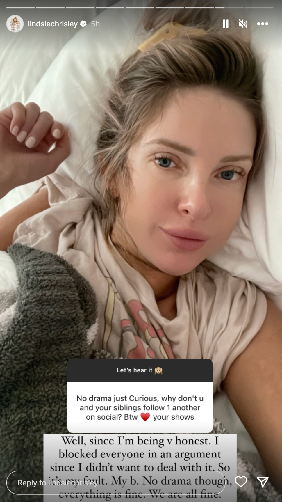 Lindsie Chrisley Explains Why She 'Blocked' Her Siblings on Social ...