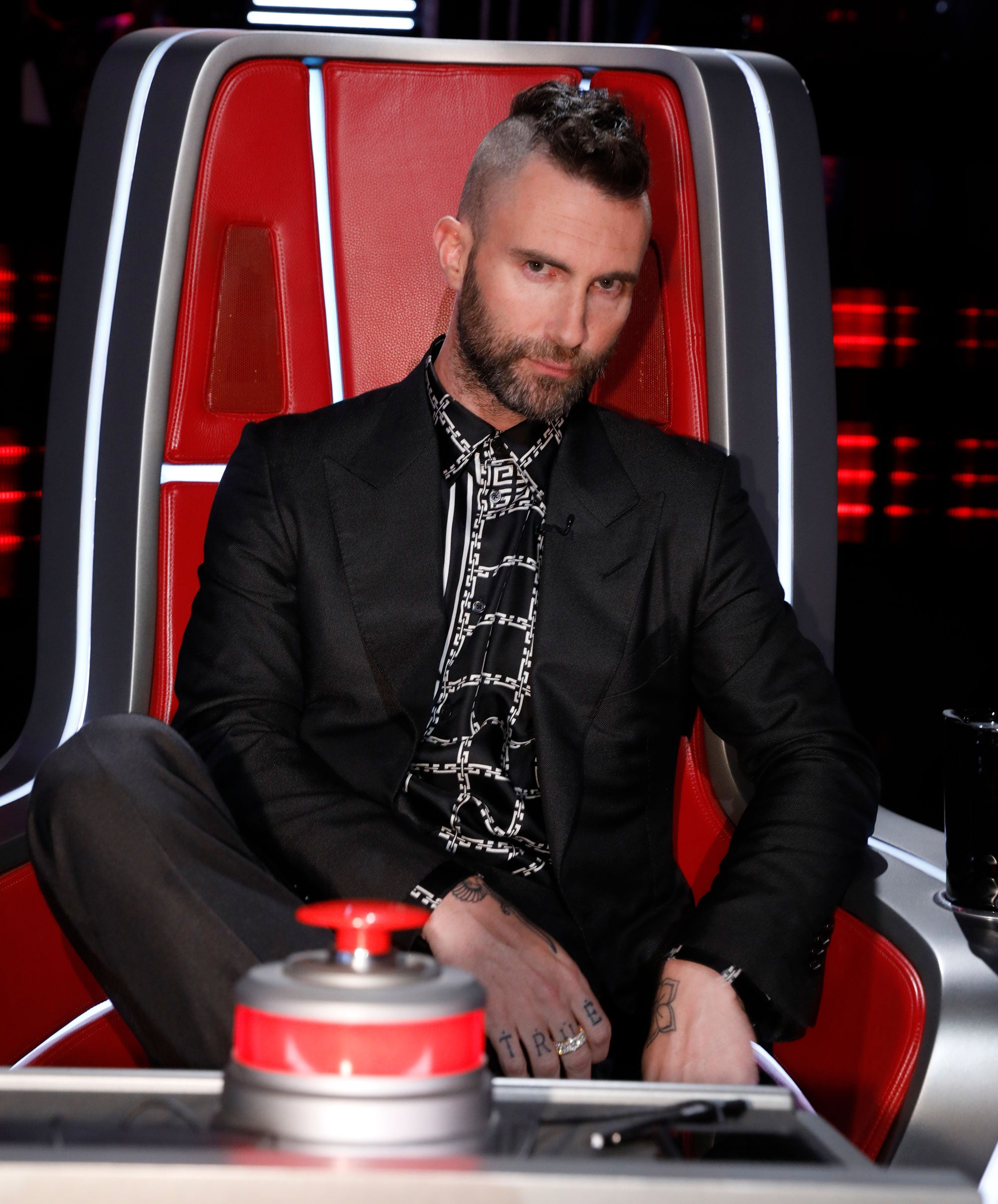 Adam Levine Black Suit