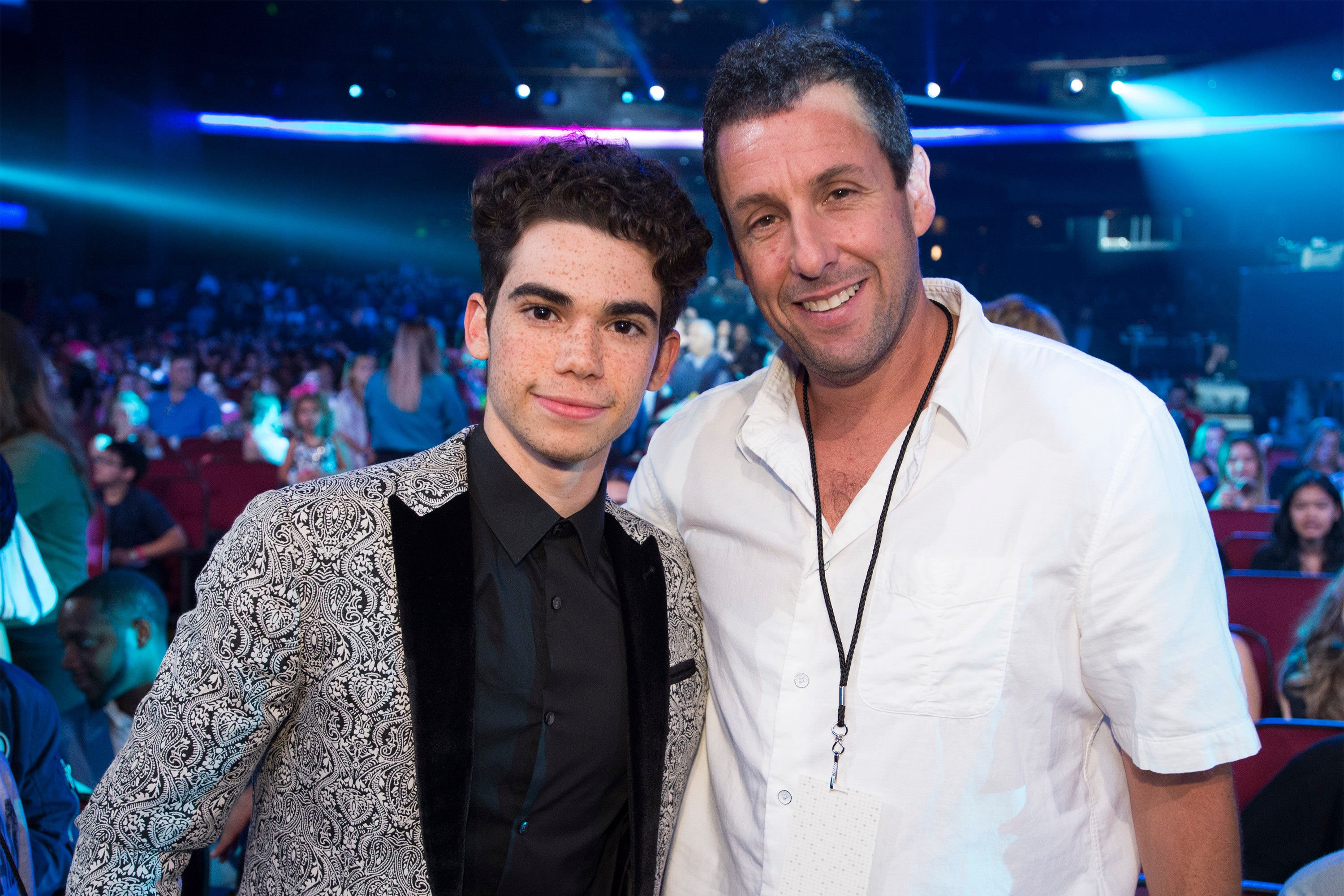 Cameron Boyce And His Dad At Disney World