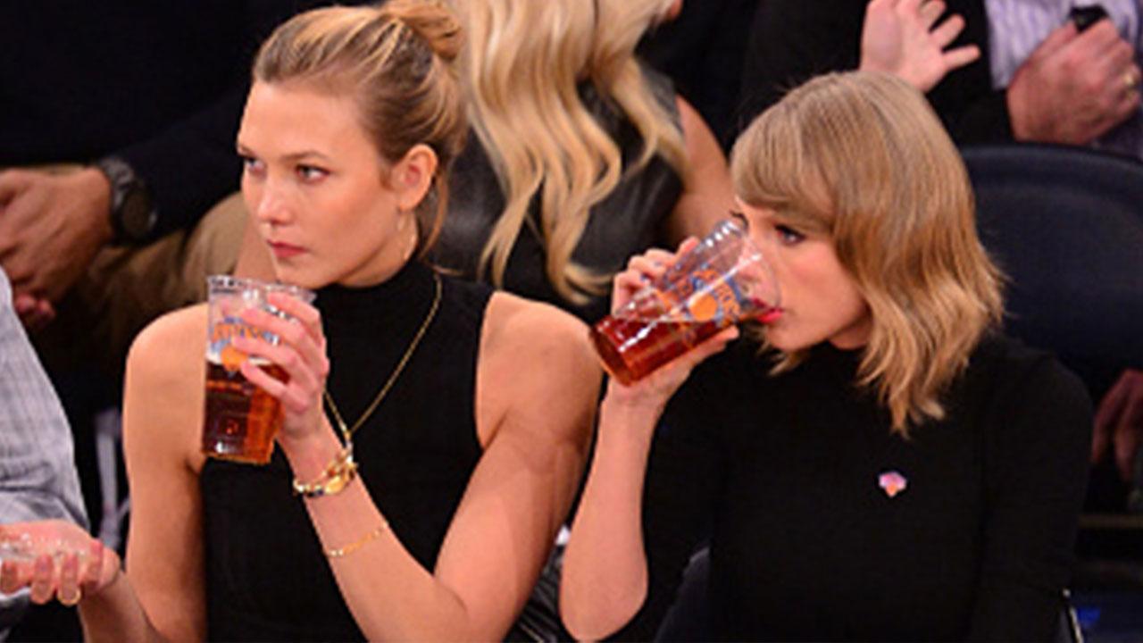 Taylor Swift Drinks Beer, Cheers New Hometown at a N.Y. Knicks Game ...