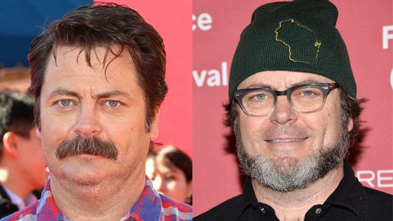 Nick Offerman Is Barely Recognizable Without His Mustache ...
