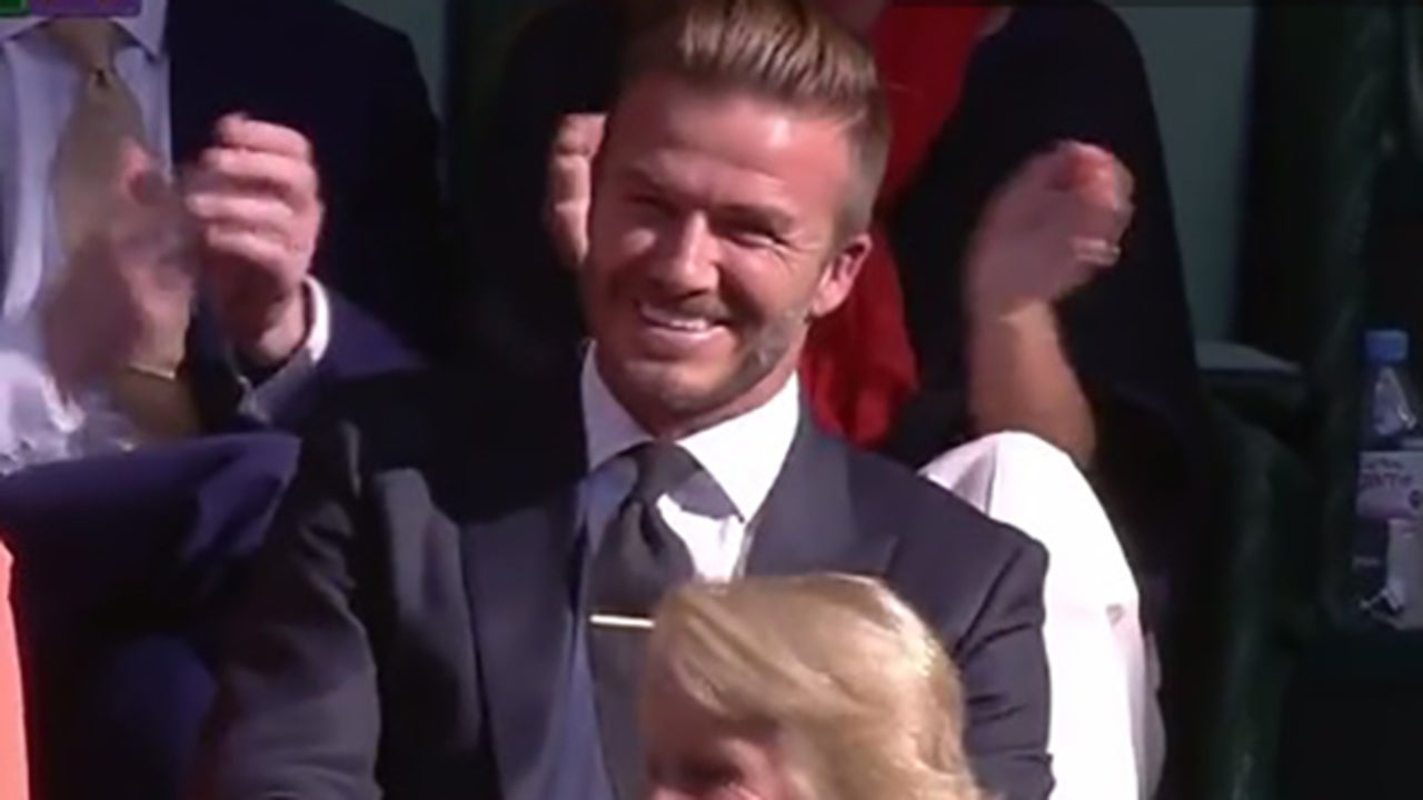 Swoon! Watch David Beckham Effortlessly Catch a Tennis Ball One-Handed ...