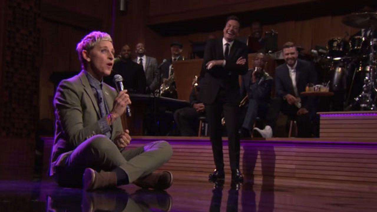Ellen DeGeneres Faces Off Against Jimmy Fallon in Legendary 'Lip Sync ...