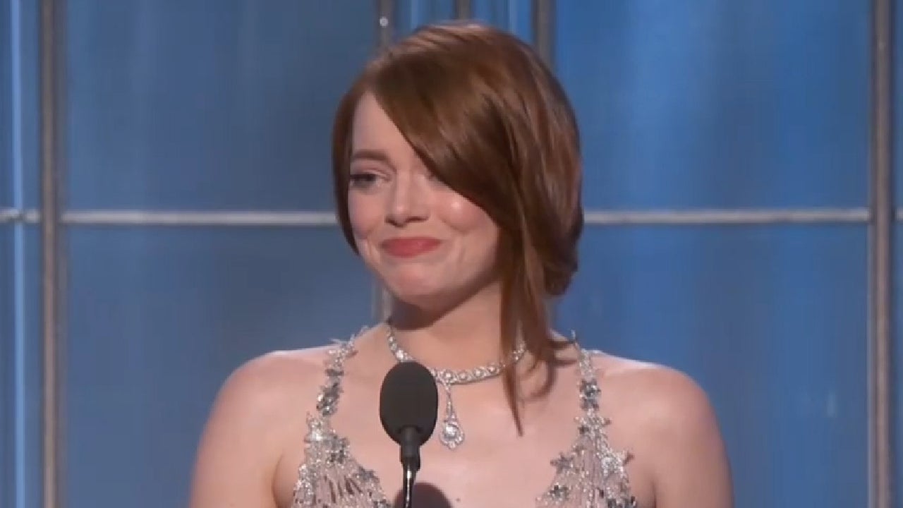 Emma Stone's Amazing Golden Globe Night: From Freaking Out Over Ex ...