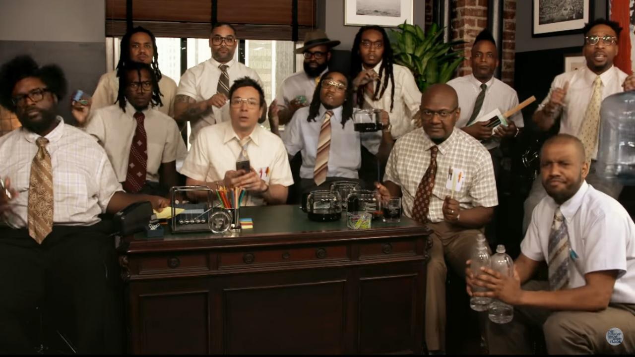 Jimmy Fallon and The Roots Collaborate With Migos for an Office ...
