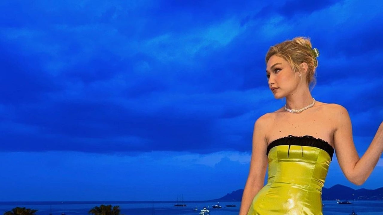 Star Sightings: Gigi Hadid Stuns in a Green Dress at Cannes Film ...