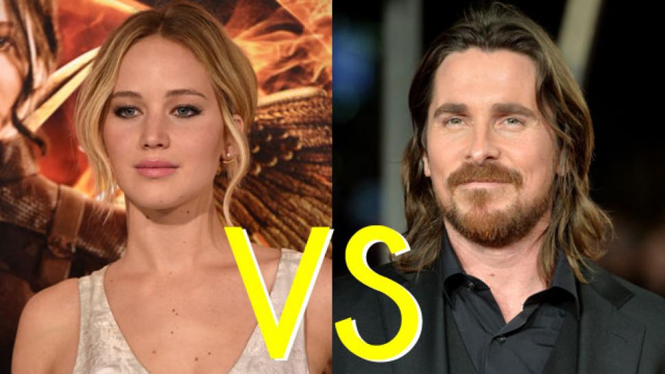 Celebrity Showdown: Jennifer Lawrence vs. Christian Bale | Entertainment Tonight
