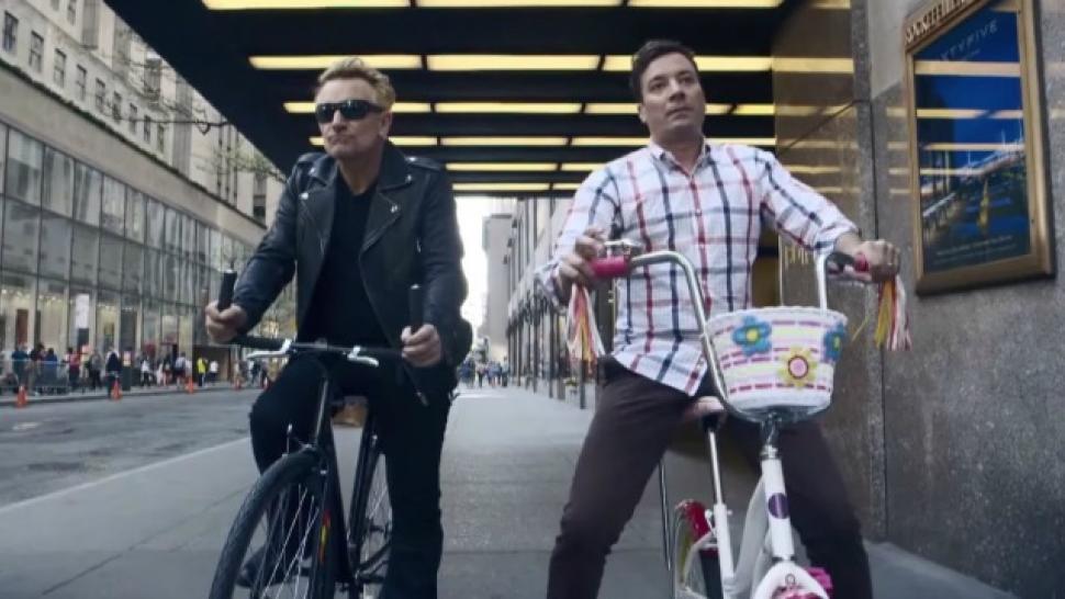 Bono Hilariously Spoofs His Bike Accident on 'Tonight Show ...
