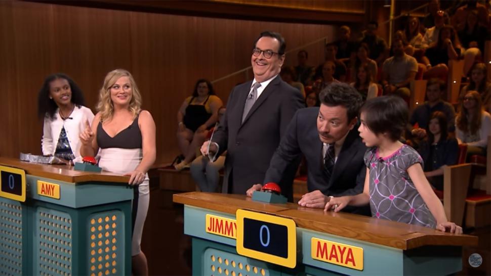 Amy Poehler and Jimmy Fallon Compete With the Help of Young Girls in ...