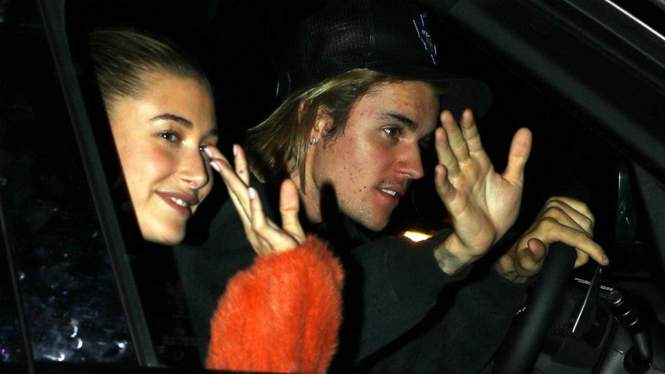 Justin Bieber and Hailey Baldwin Smile and Wave as They Leave Church ...