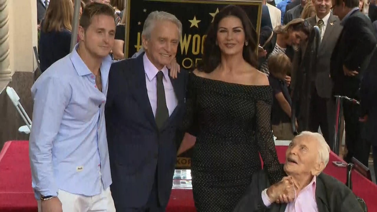 Michael Douglas Gets Emotional as Dad Kirk Supports Him at Walk of Fame ...