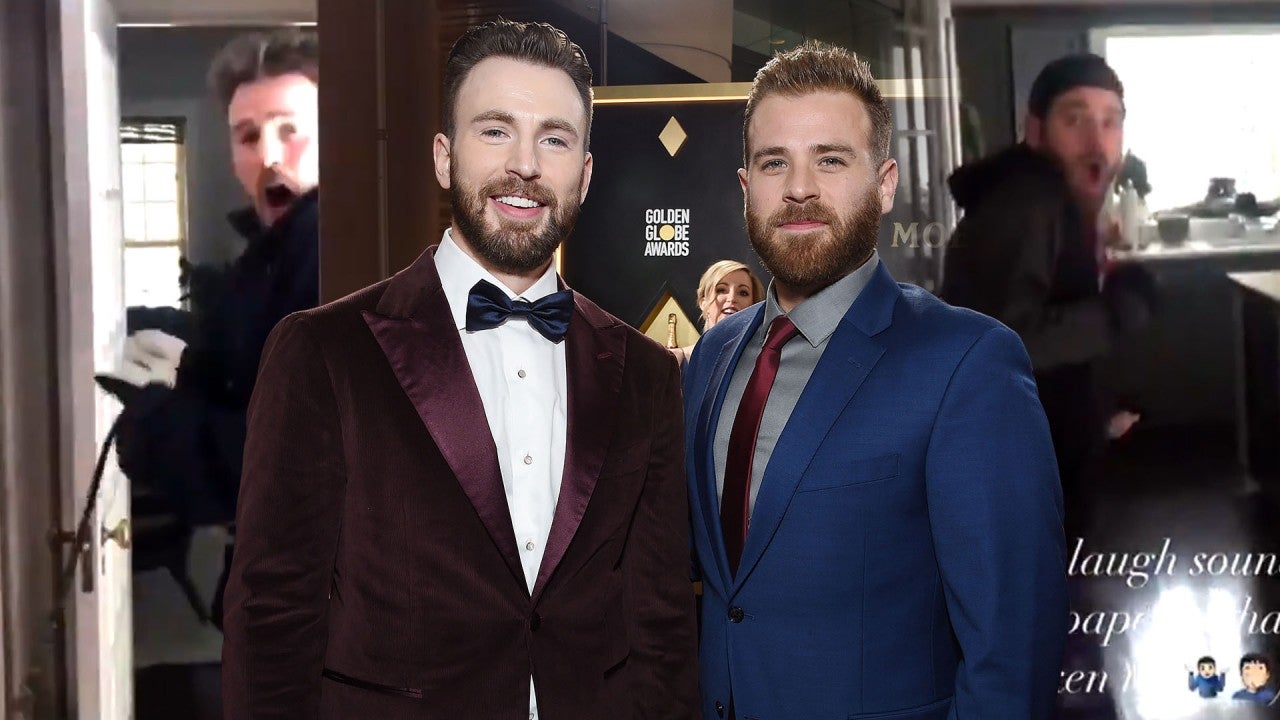 Chris Evans and His Brother Scott Are Having an Epic Scare Competition ...
